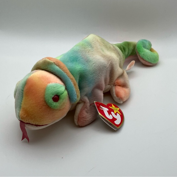 Ty | Accents | Vintage Ty Beanie Babies Rainbow The Chameleon | Poshmark